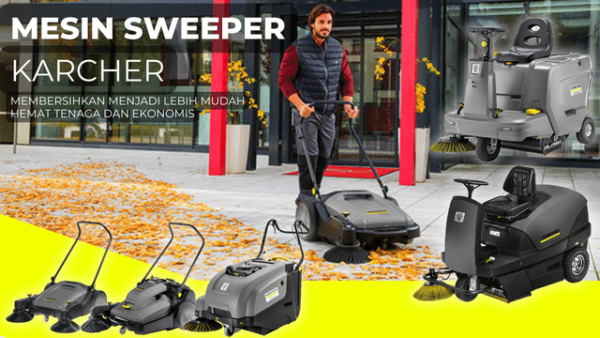 Mesin Sweeper Karcher Penyapu Lantai Kecepatan Tinggi